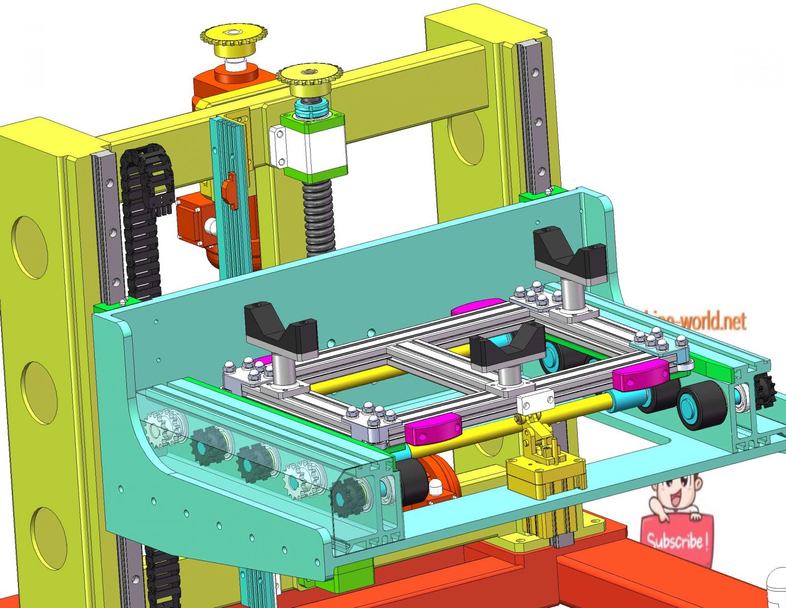industrial 3D model Heavy lift - MACHINE - WORLD