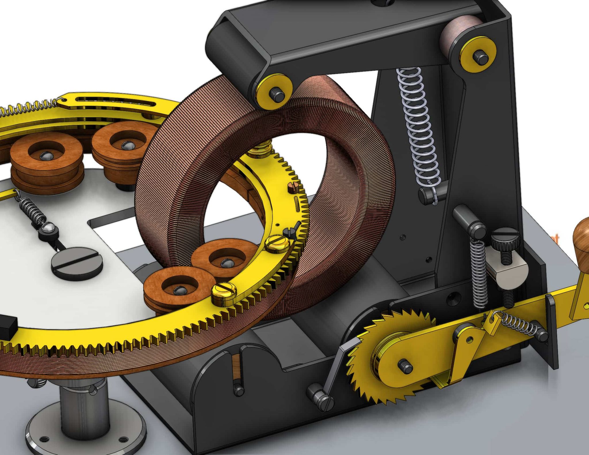 industrial 3D model Manual winding machine - MACHINE - WORLD