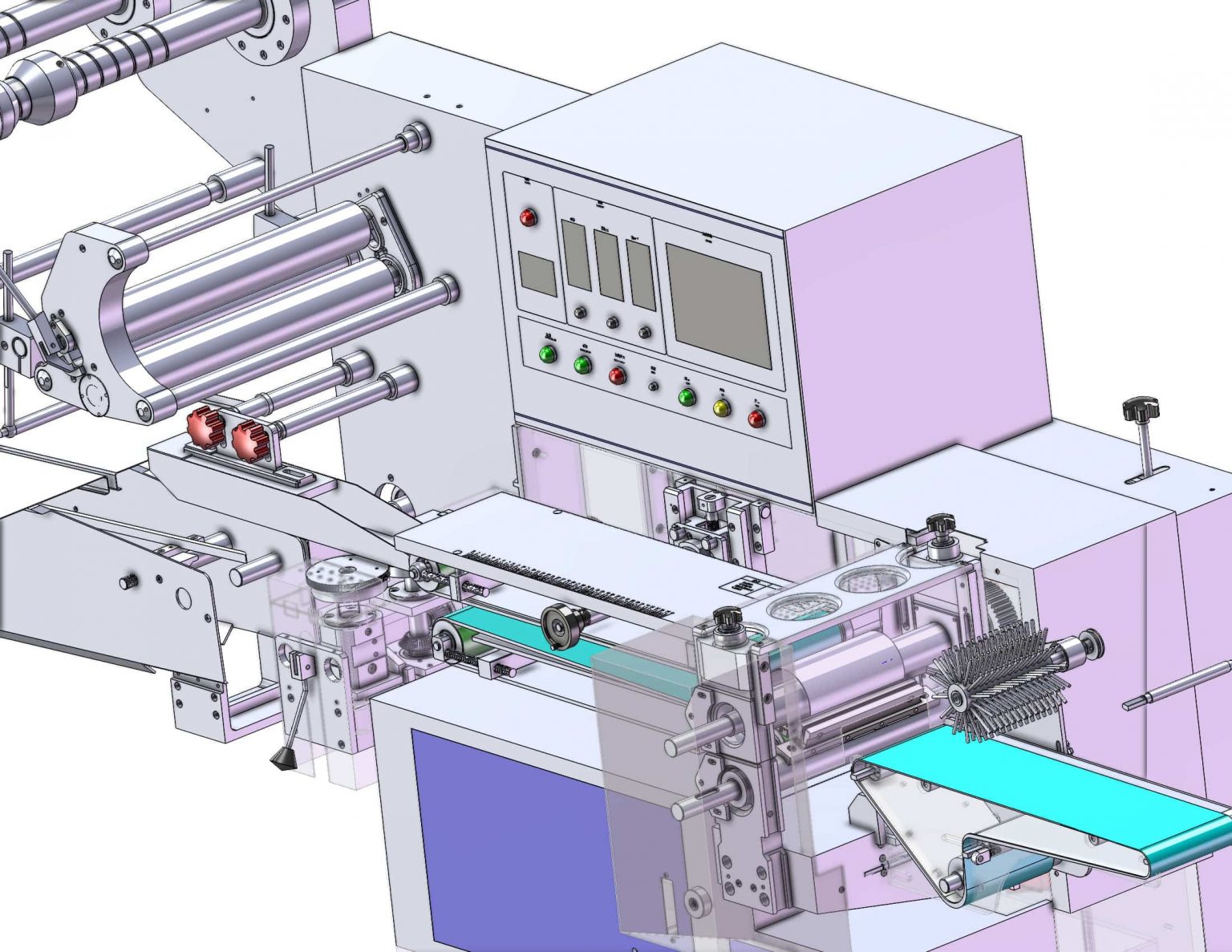 industrial 3D model Pillow packing machine - MACHINE - WORLD