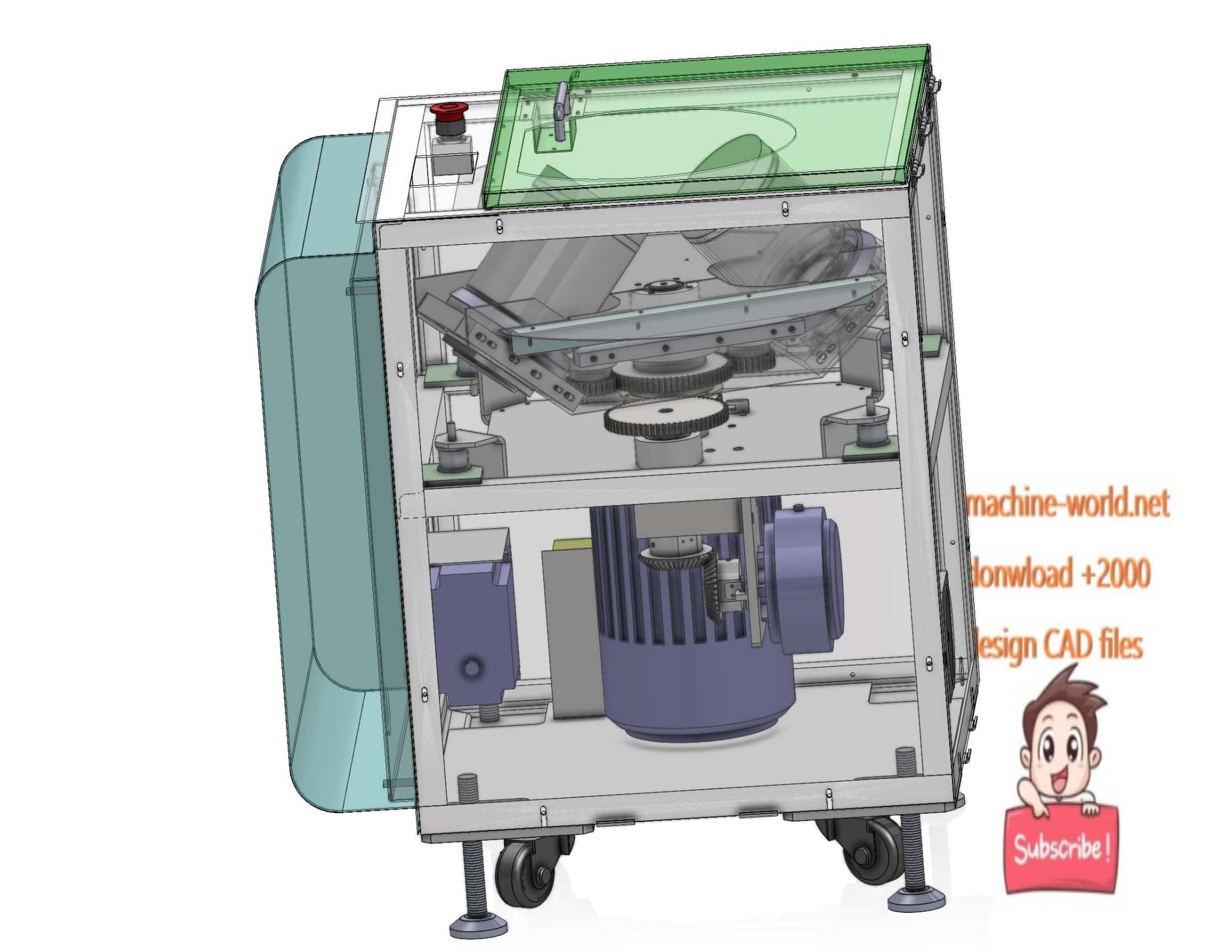 industrial 3D model Vacuum degassing machine - MACHINE - WORLD