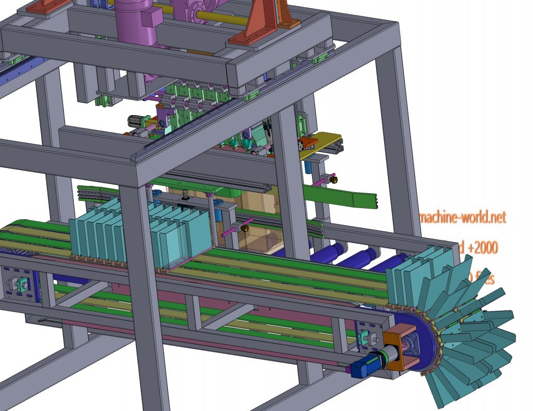 industrial 3D model Circulating conveyor - MACHINE - WORLD