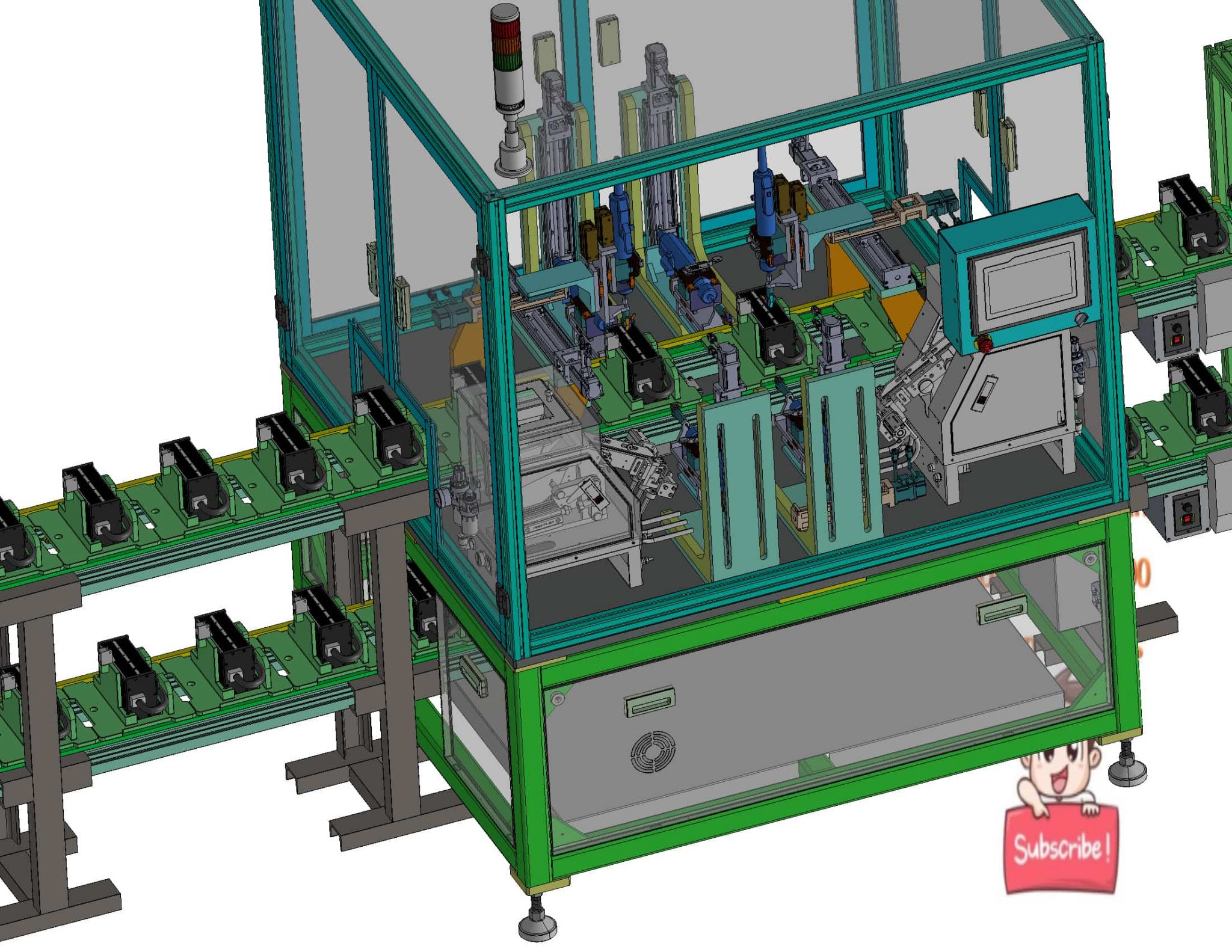 industrial 3D model controller screw locking machine - MACHINE - WORLD
