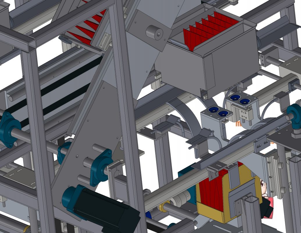 industrial 3D model folding box packaging machine - MACHINE - WORLD