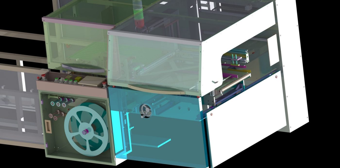 industrial 3D model shrink wrapping machine - MACHINE - WORLD