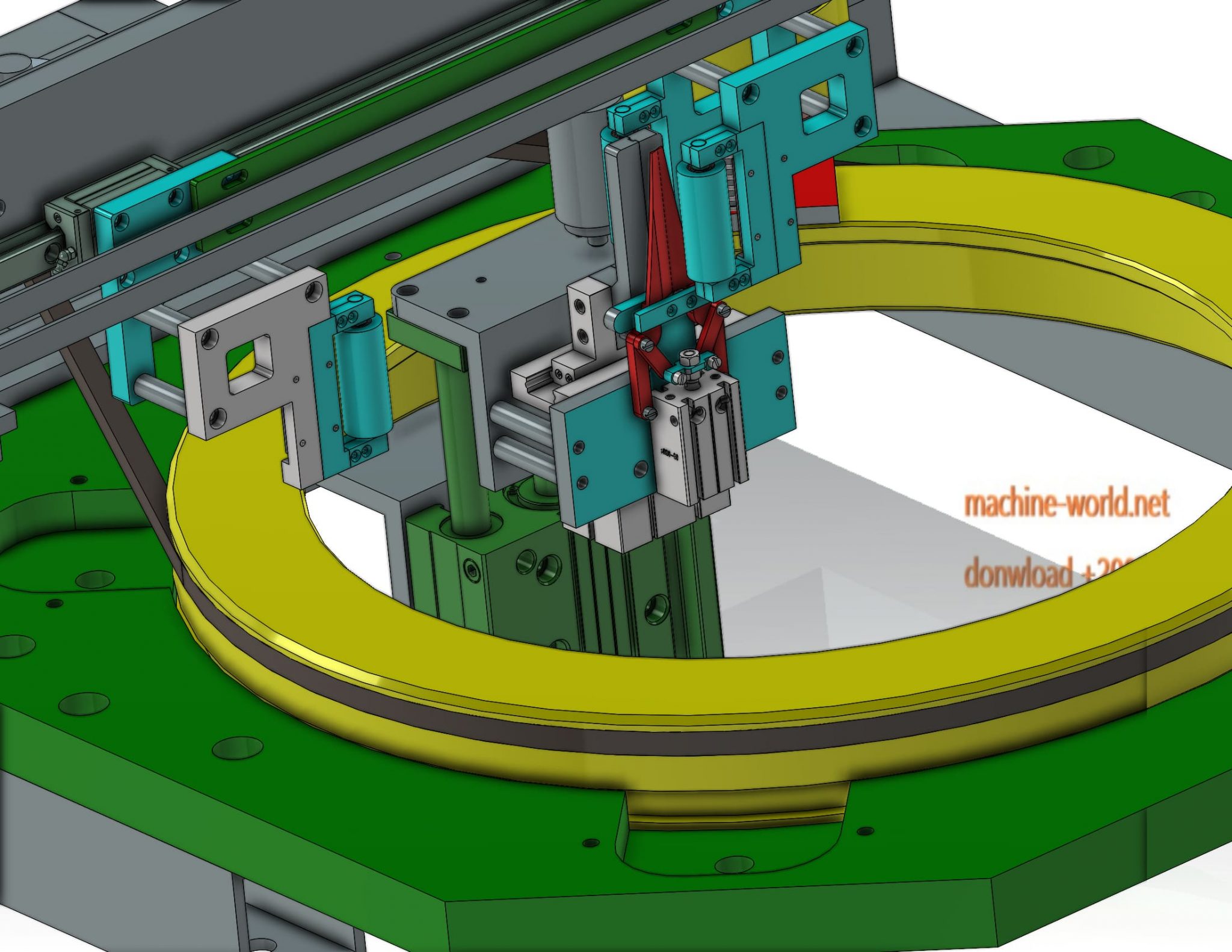 industrial 3D model winding machine - MACHINE - WORLD