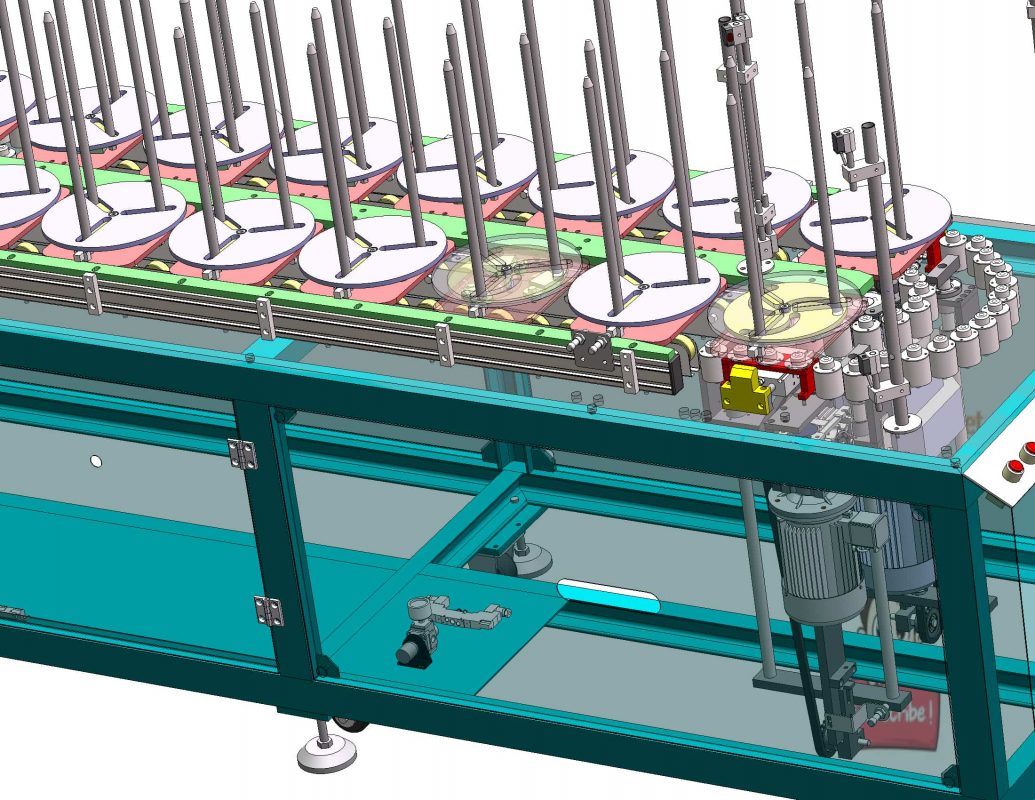 industrial 3D model 16 station rotary barrel - MACHINE - WORLD