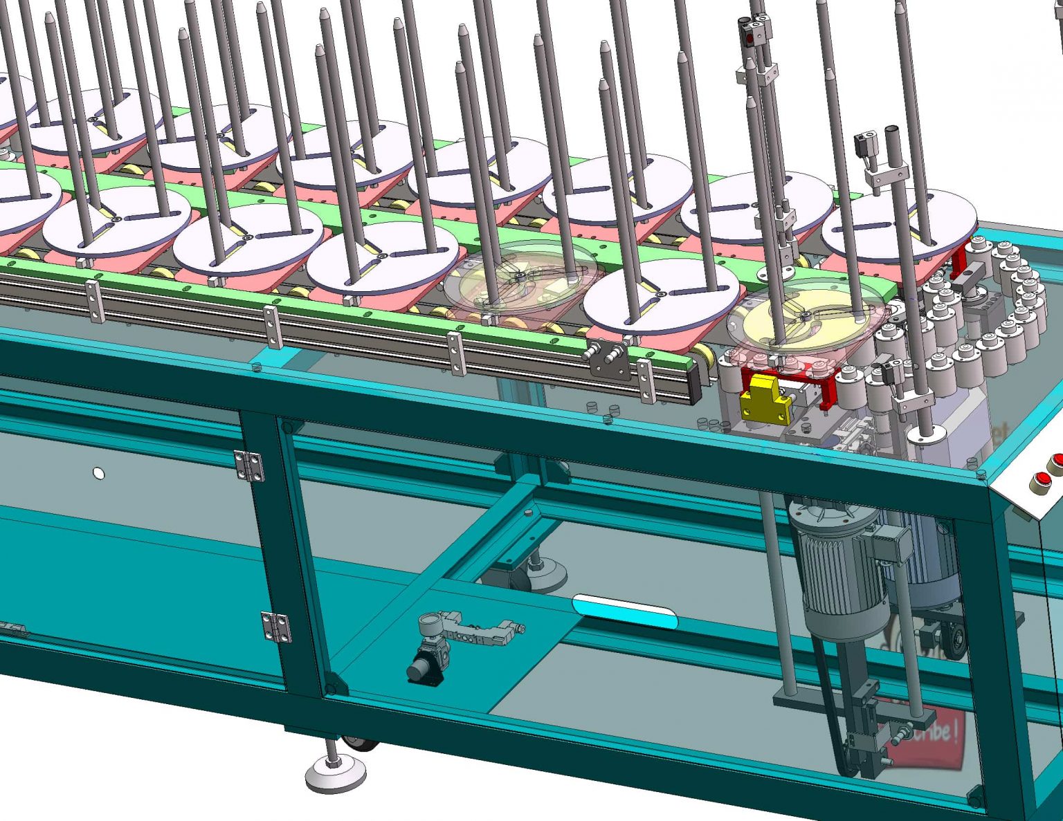 industrial 3D model 16 station rotary barrel - MACHINE - WORLD