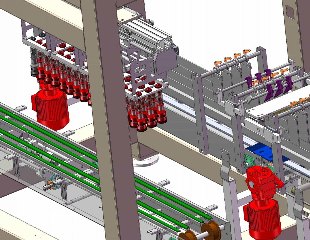 industrial 3D model Bottle sorting conveyor - MACHINE - WORLD