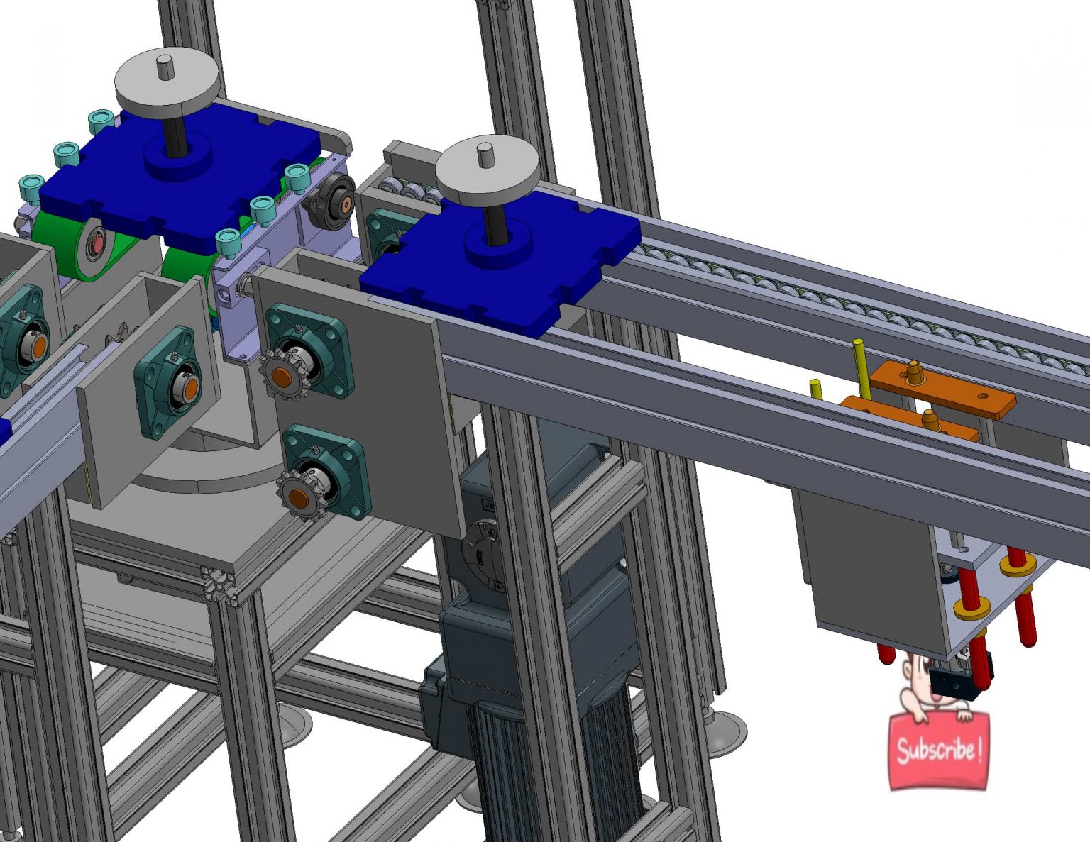 industrial 3D model Circulating conveyor - MACHINE - WORLD