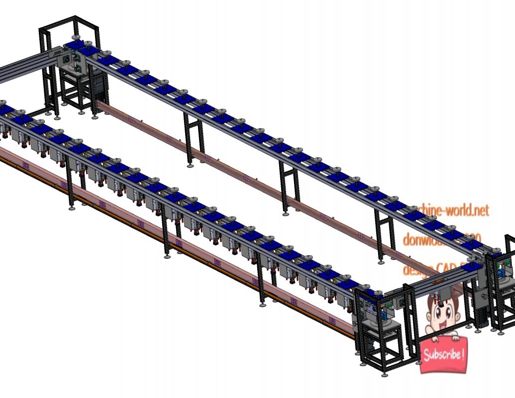 industrial 3D model Circulating conveyor - MACHINE - WORLD