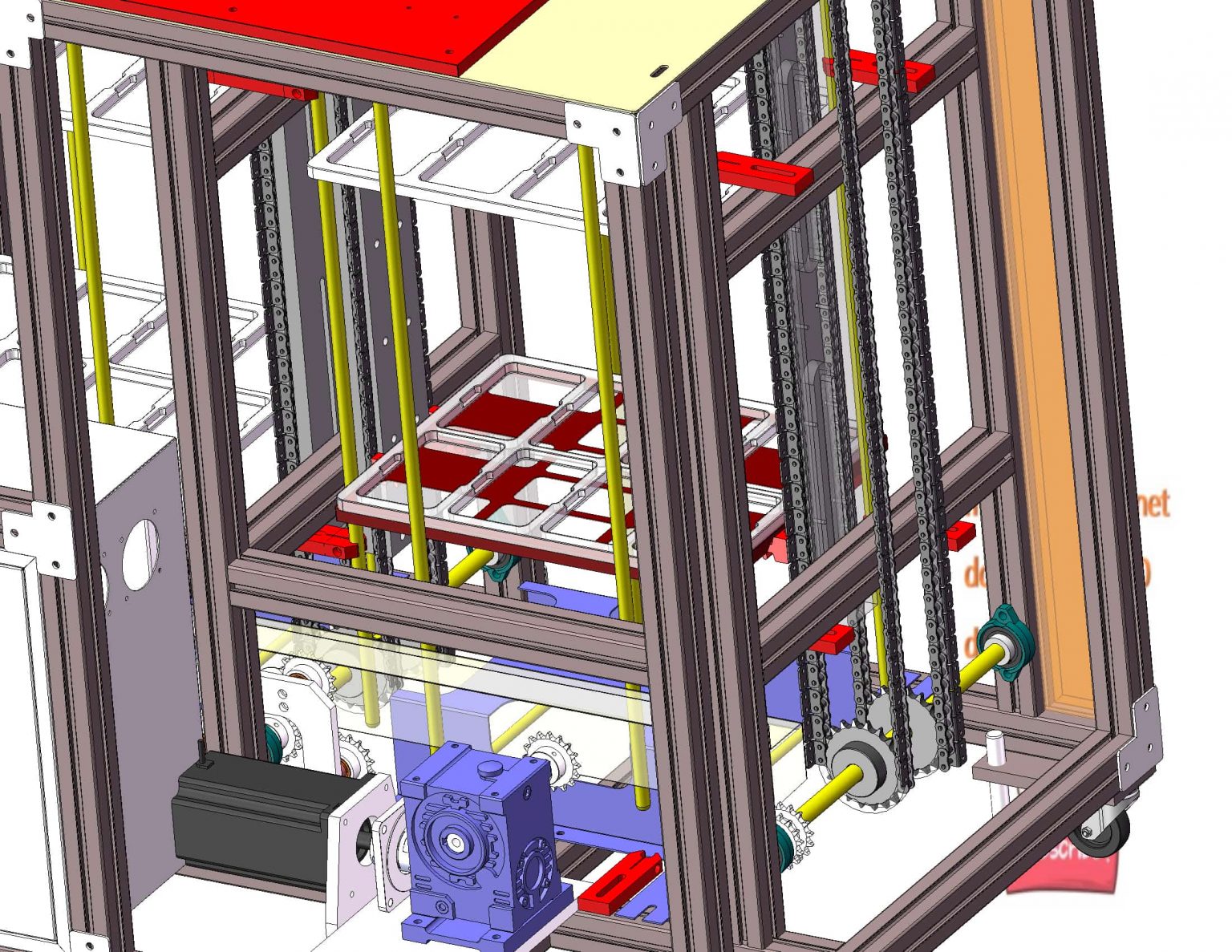 industrial 3D model Feeder receiver machine - MACHINE - WORLD