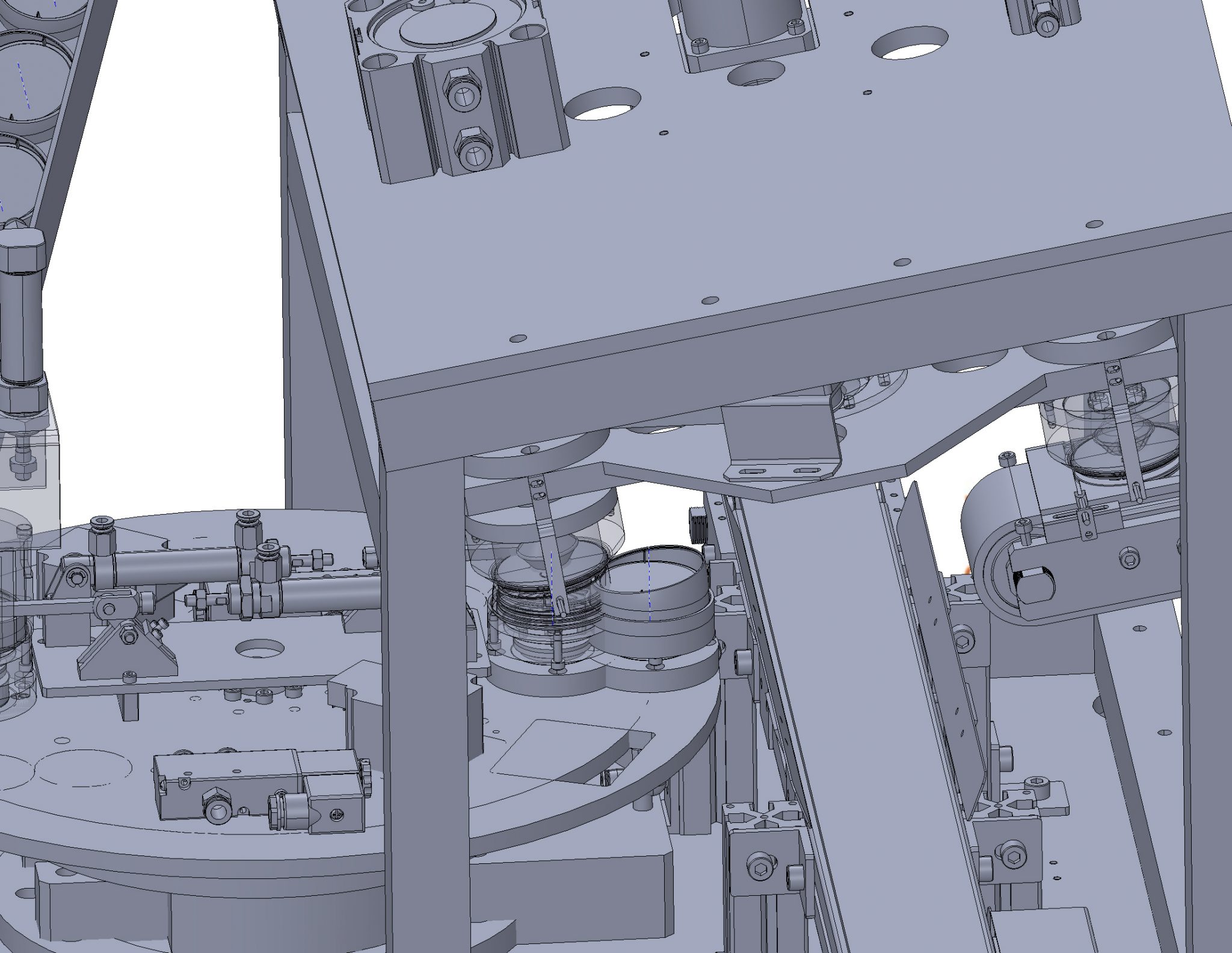 industrial 3D model Inclined lid assembly machine - MACHINE - WORLD