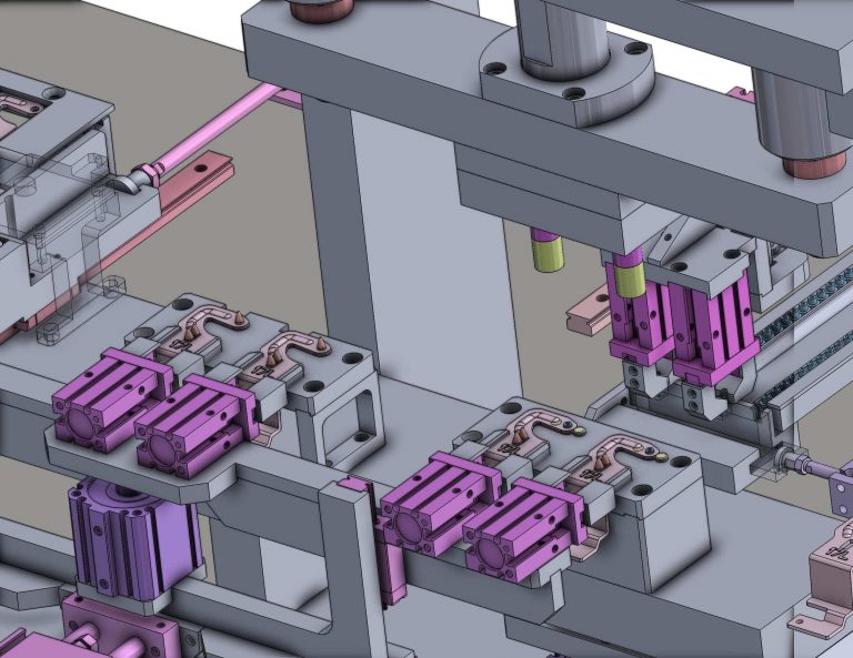 industrial 3D model Microwave oven door hinge riveting machine ...