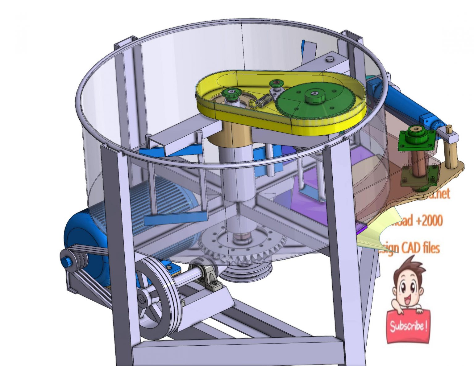 industrial 3D model Mixer - MACHINE - WORLD