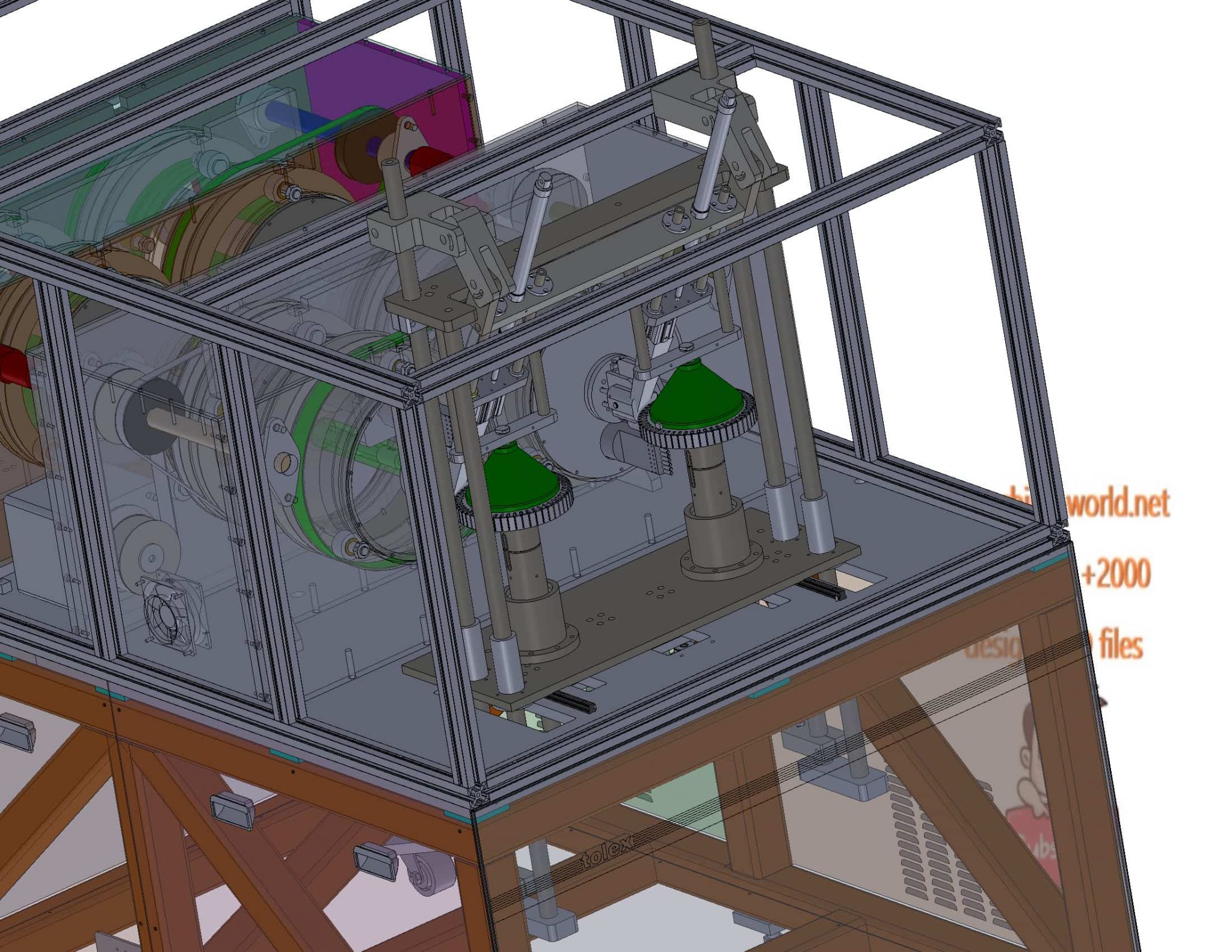 industrial 3D model Winding machine - MACHINE - WORLD