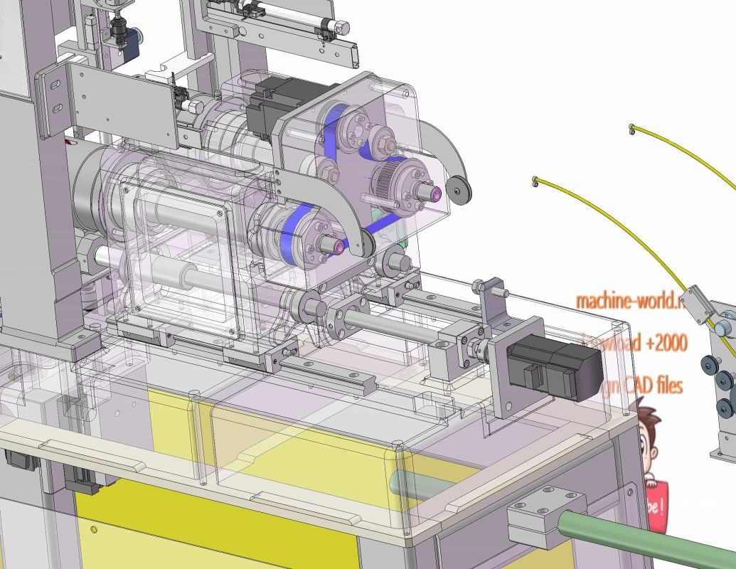 industrial 3D model Winding machine - MACHINE - WORLD
