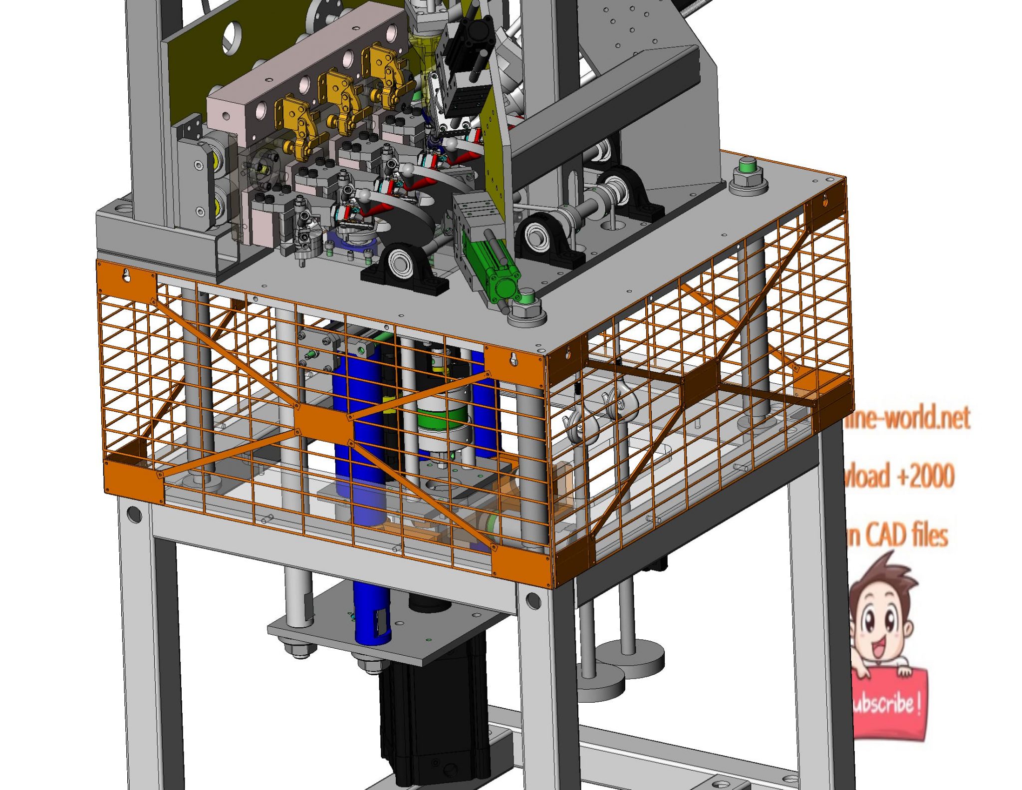 industrial 3D model hydraulic valve tightness testing machine - MACHINE ...