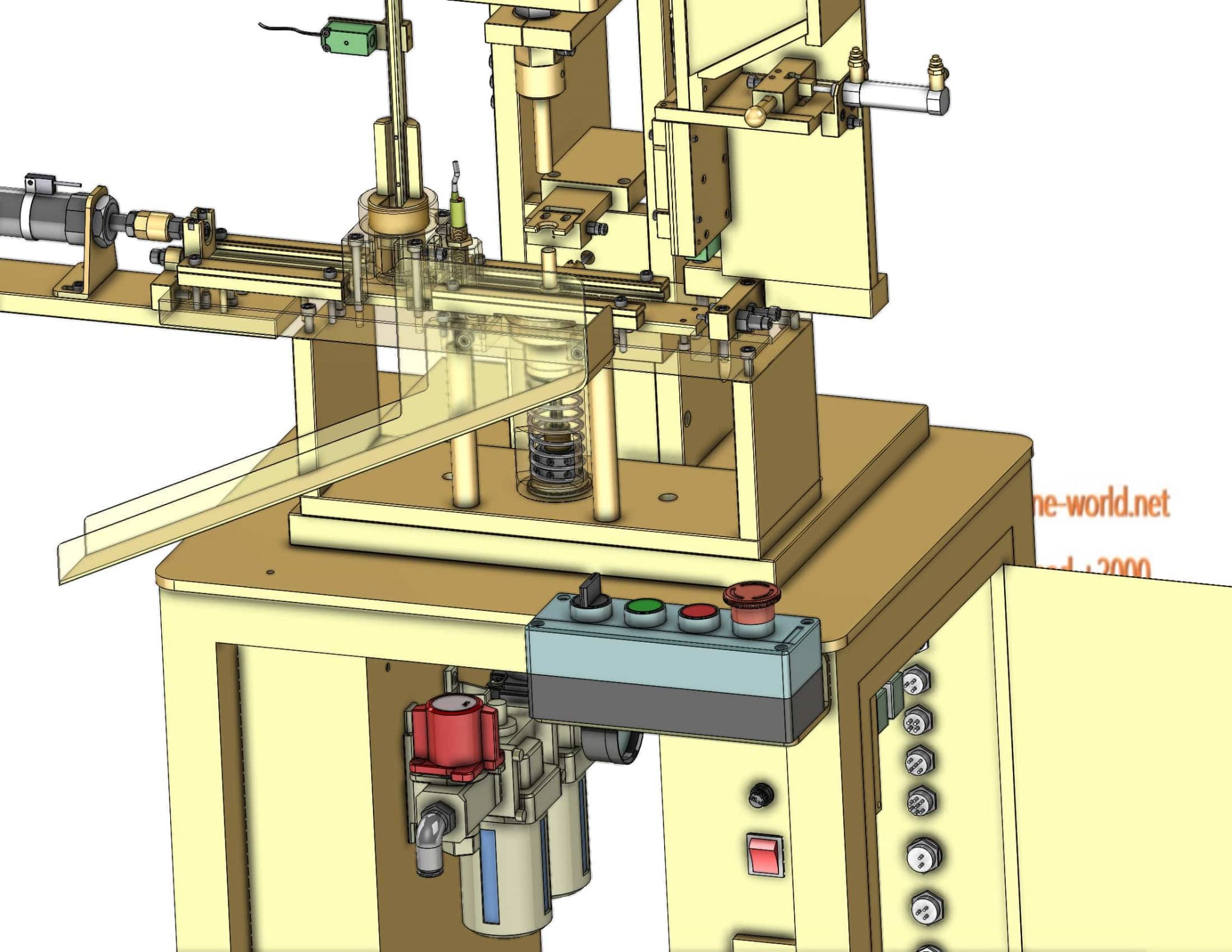 industrial 3D model rotor core punching machine - MACHINE - WORLD
