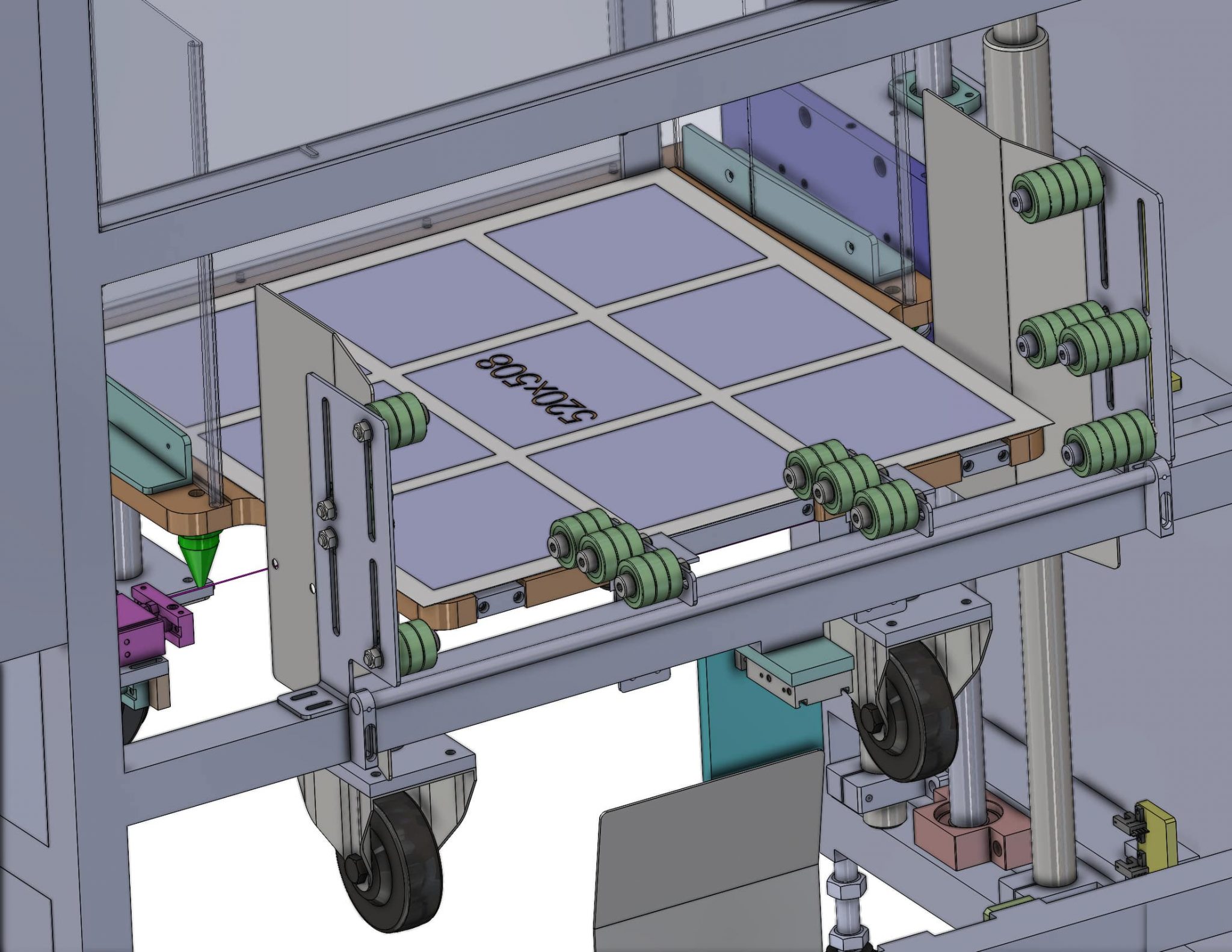industrial 3D model sheet metal lifting machine - MACHINE - WORLD
