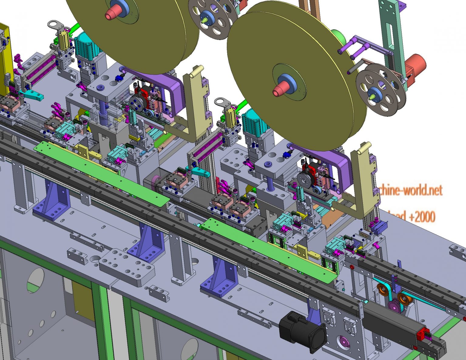 industrial 3D model terminal bending cutting machine - MACHINE - WORLD