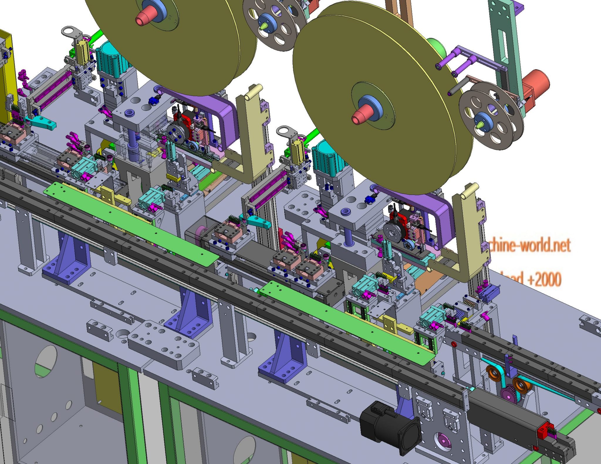 industrial 3D model terminal bending cutting machine - MACHINE - WORLD