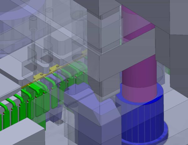 industrial 3D model terminal bending cutting machine - MACHINE - WORLD