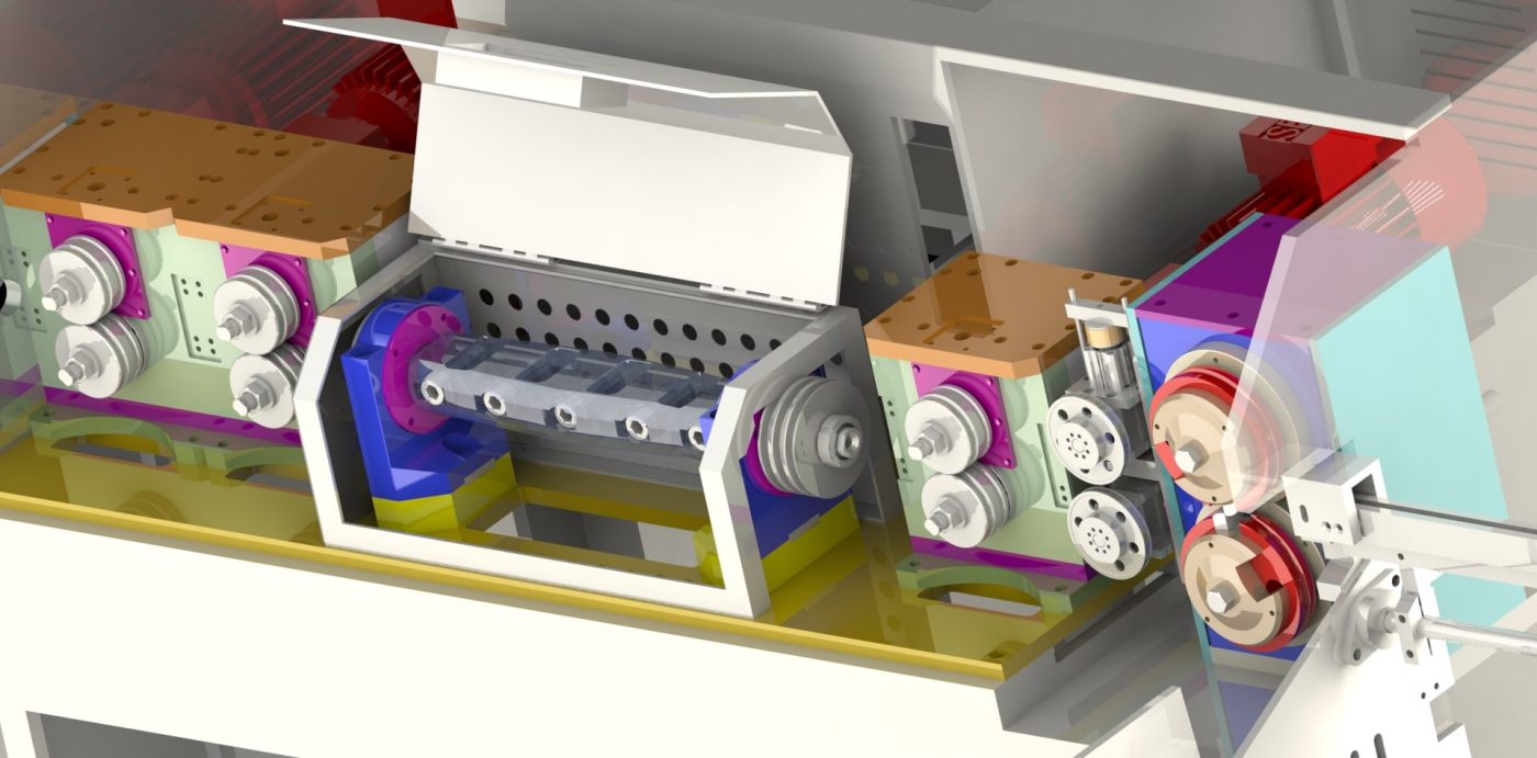 industrial 3D model wire straightening machine - MACHINE - WORLD