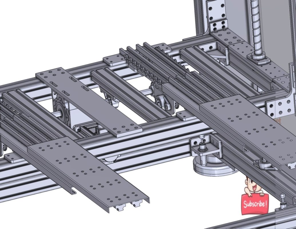 3D Double screw telescopic lift telescopic fork - MACHINE - WORLD