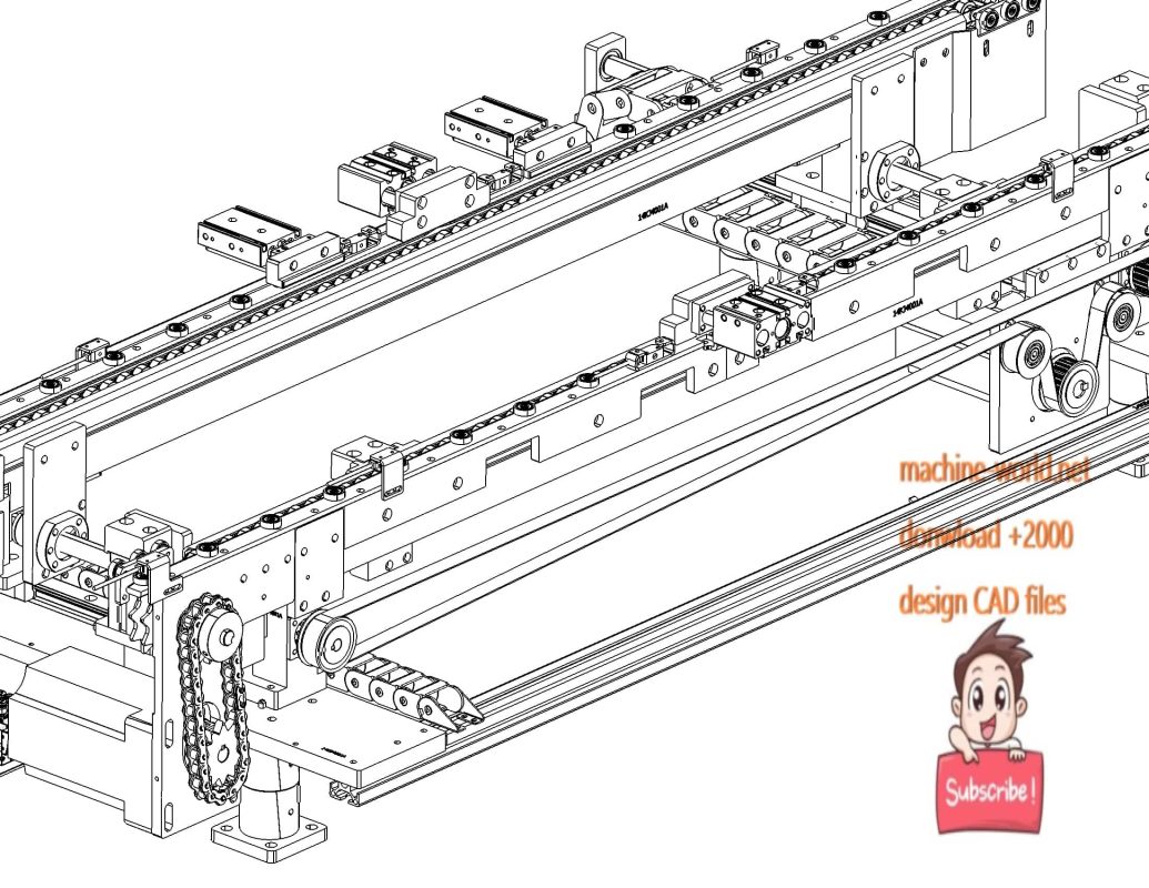 3D adjustable width Double speed chain conveyor - MACHINE - WORLD