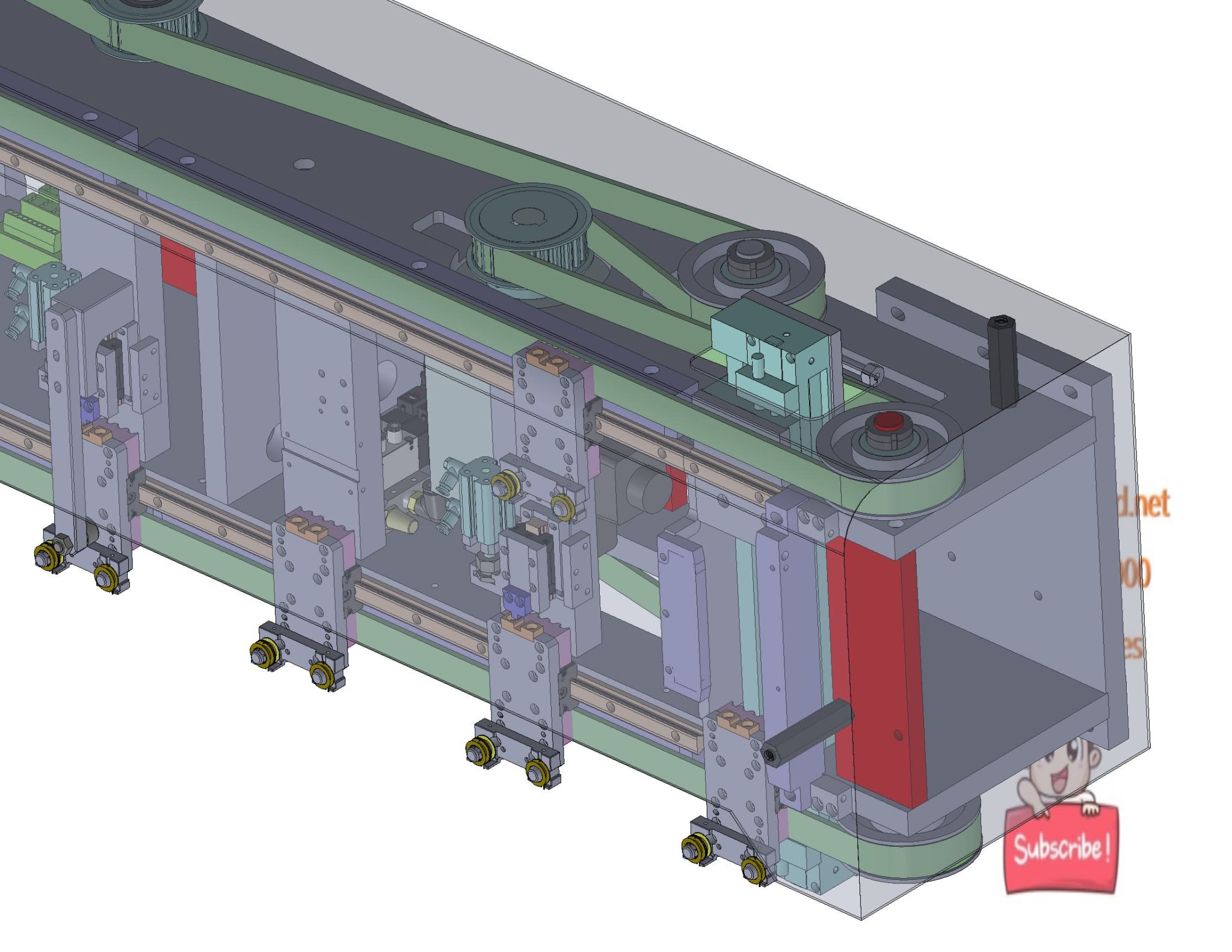 3D multi station material assembly conveyor - MACHINE - WORLD
