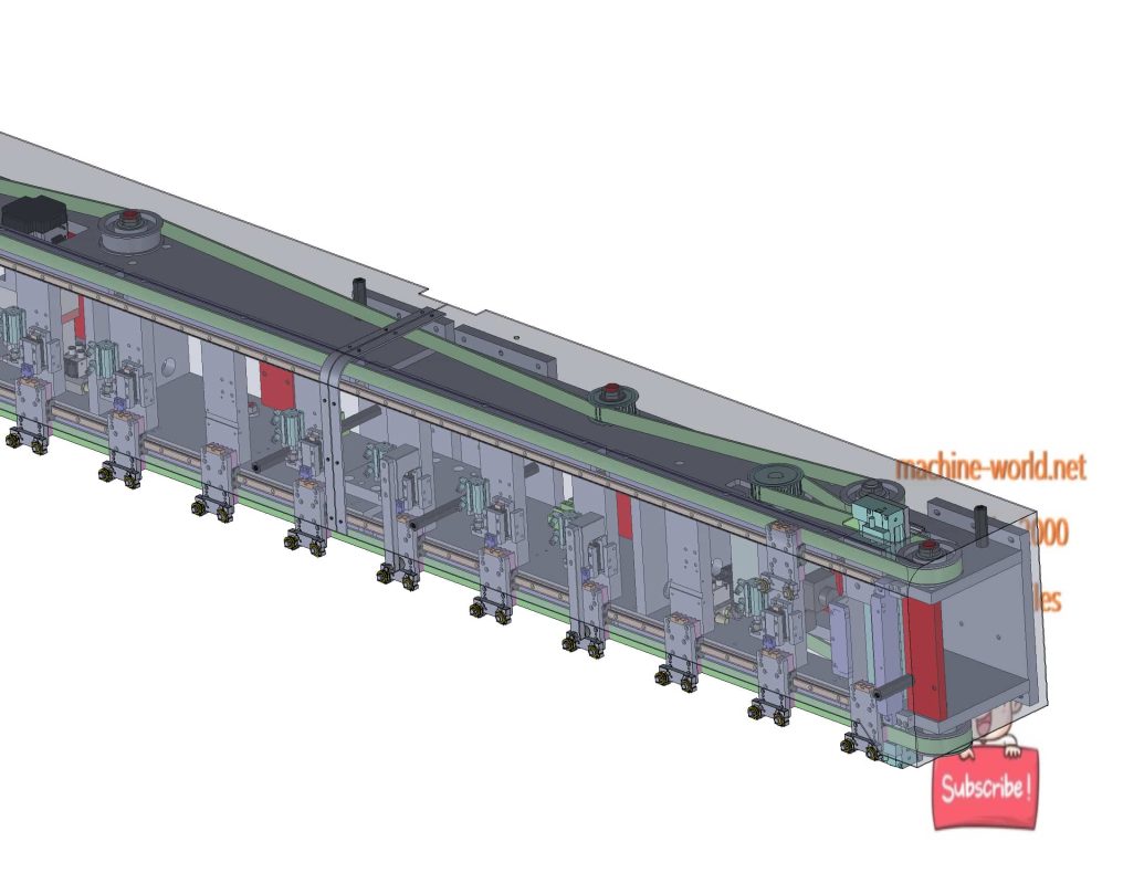 3D multi station material assembly conveyor - MACHINE - WORLD