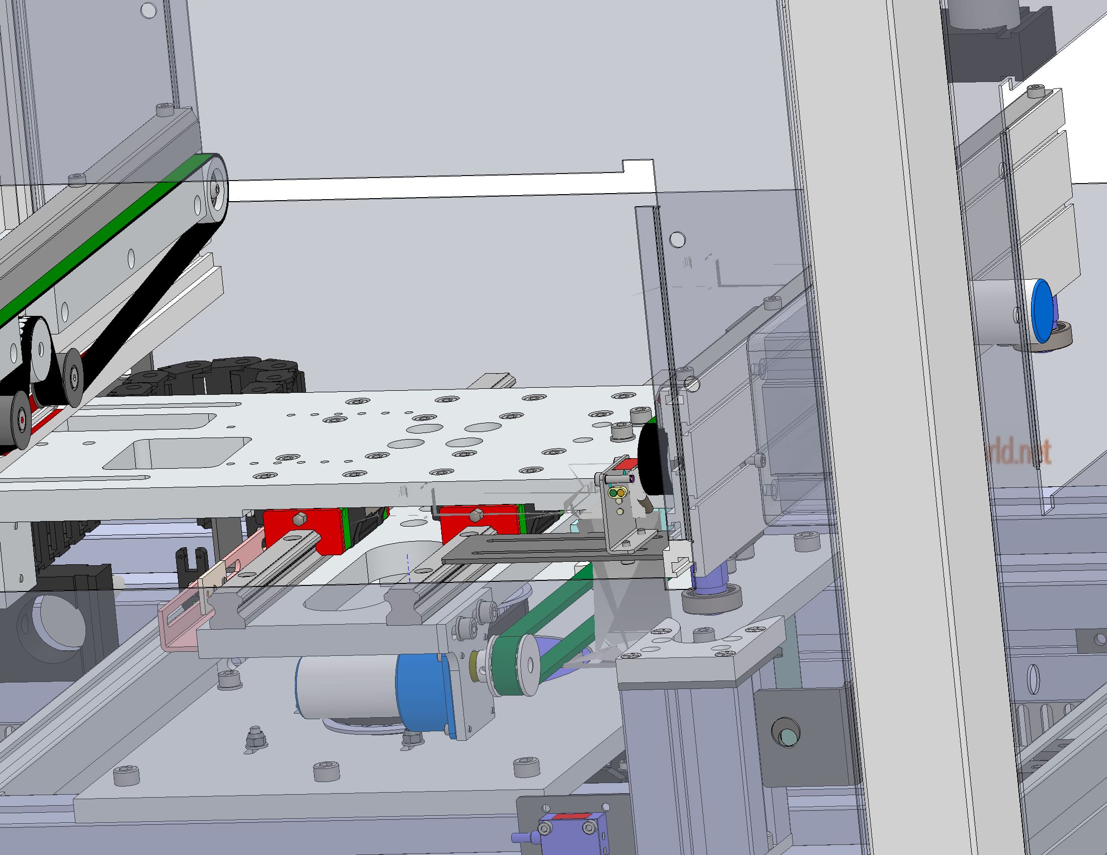 industrial 3D model 90° conveyor angle machine - MACHINE - WORLD