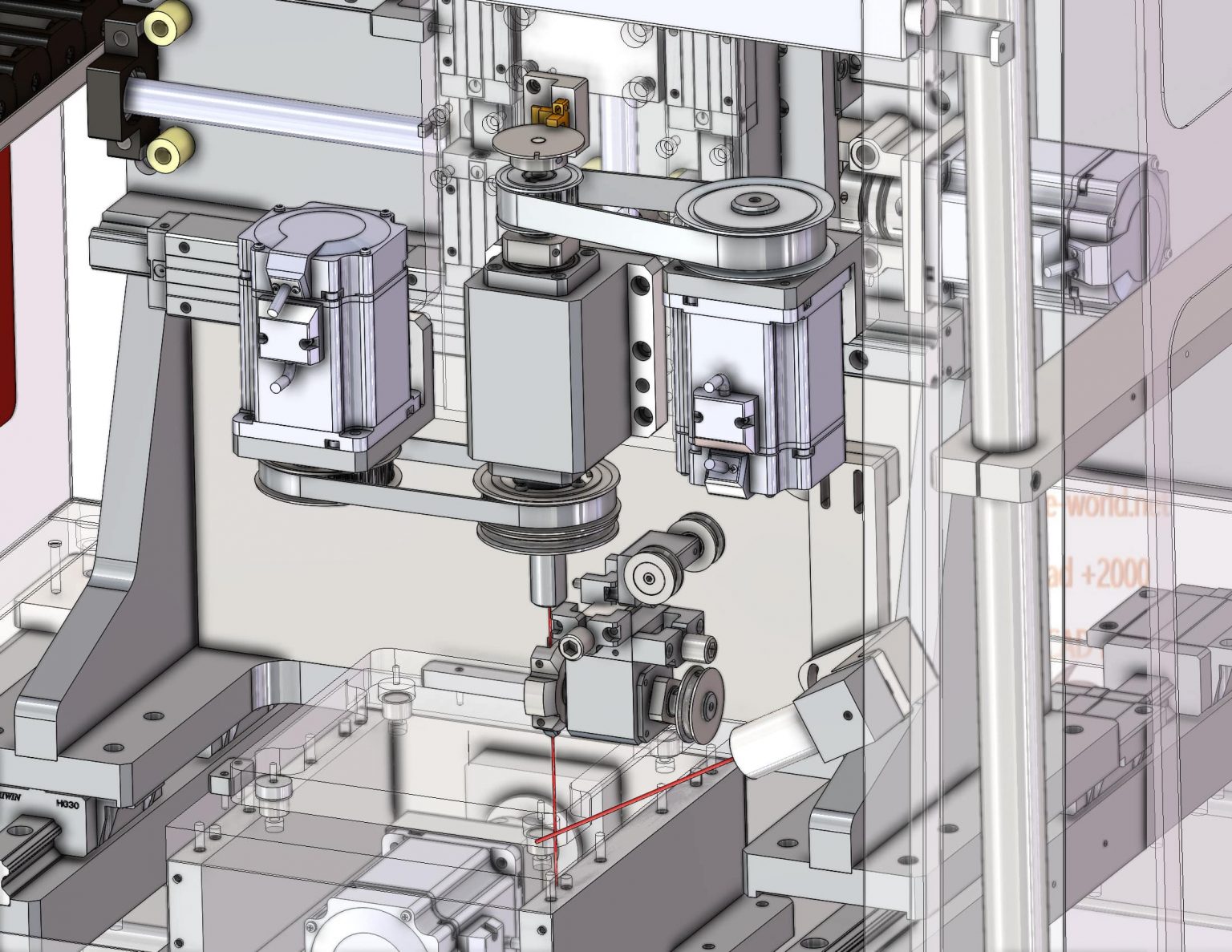 industrial 3D model CNC machining machine - MACHINE - WORLD