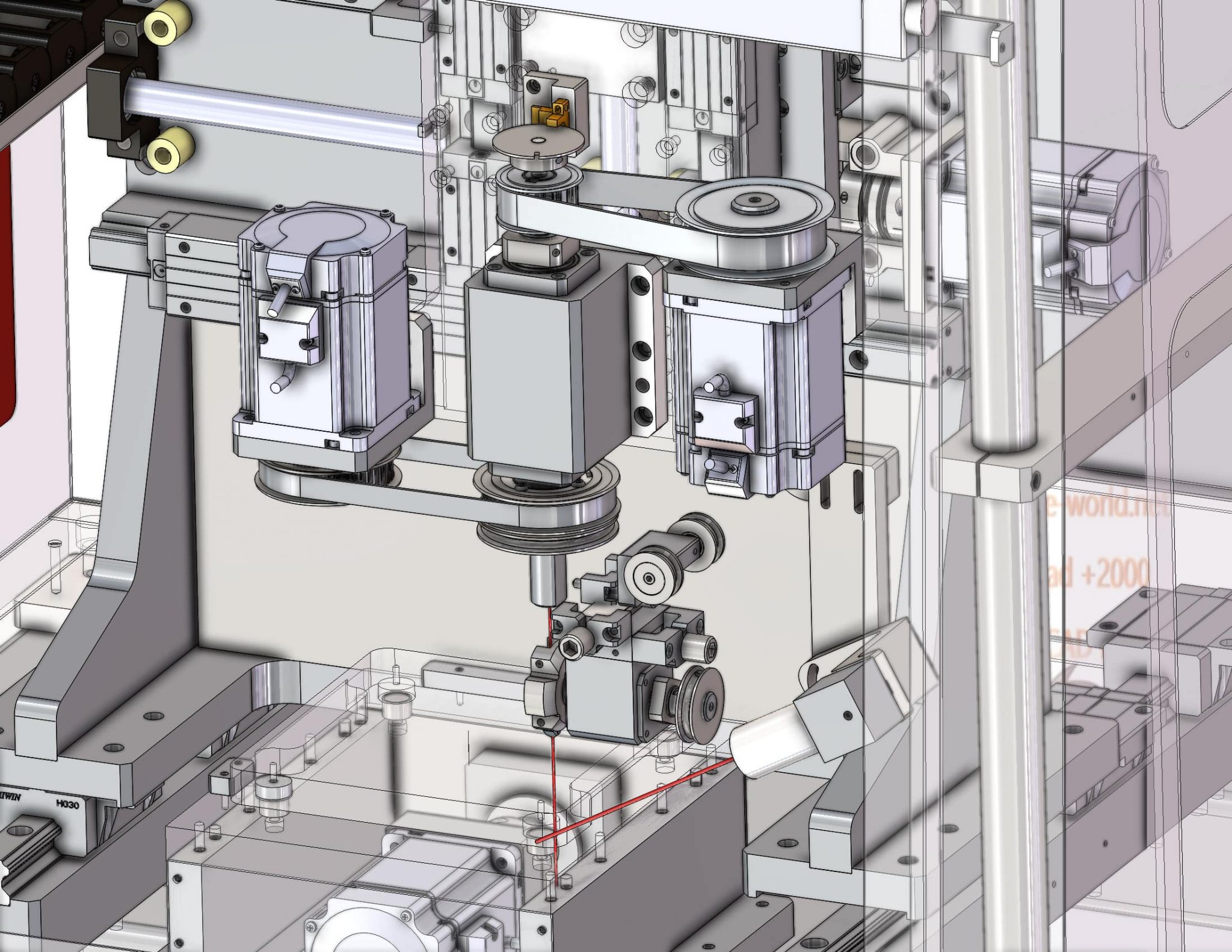 industrial 3D model CNC machining machine - MACHINE - WORLD