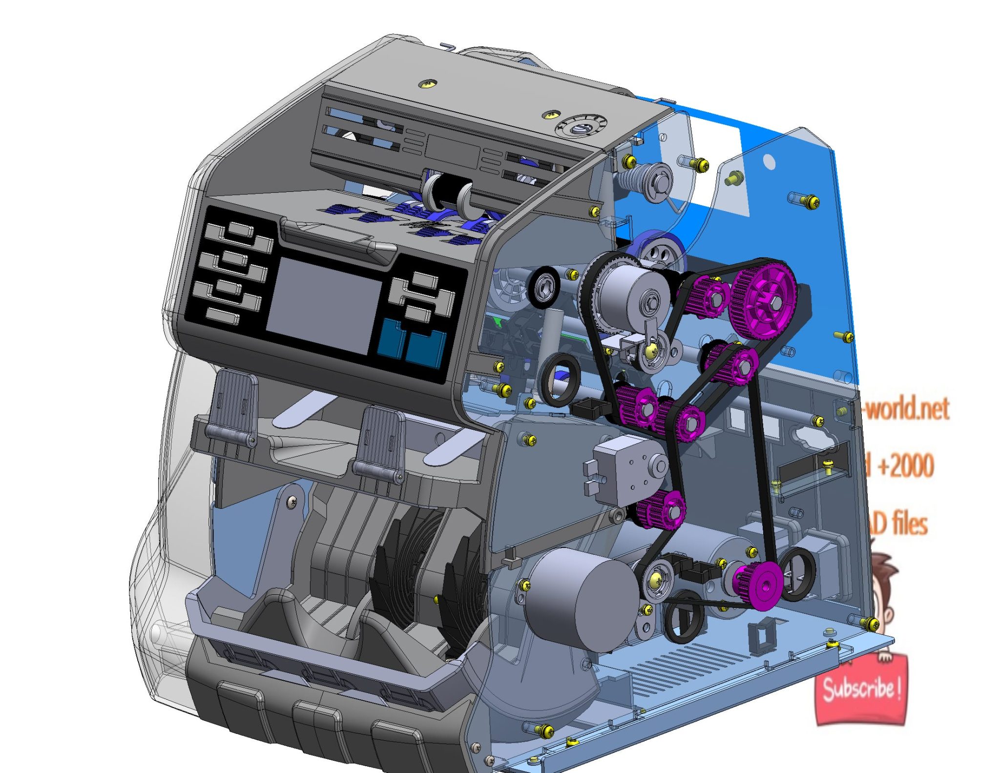 industrial 3D model Cash register - MACHINE - WORLD