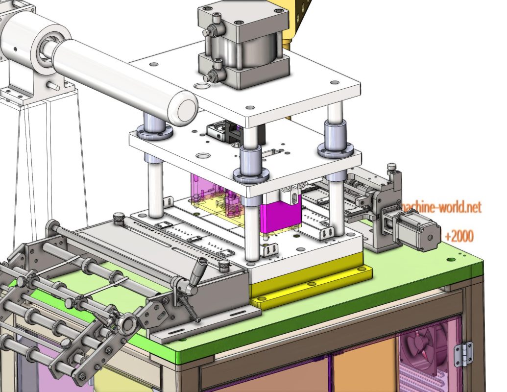 industrial 3D model Die cutting machine - MACHINE - WORLD