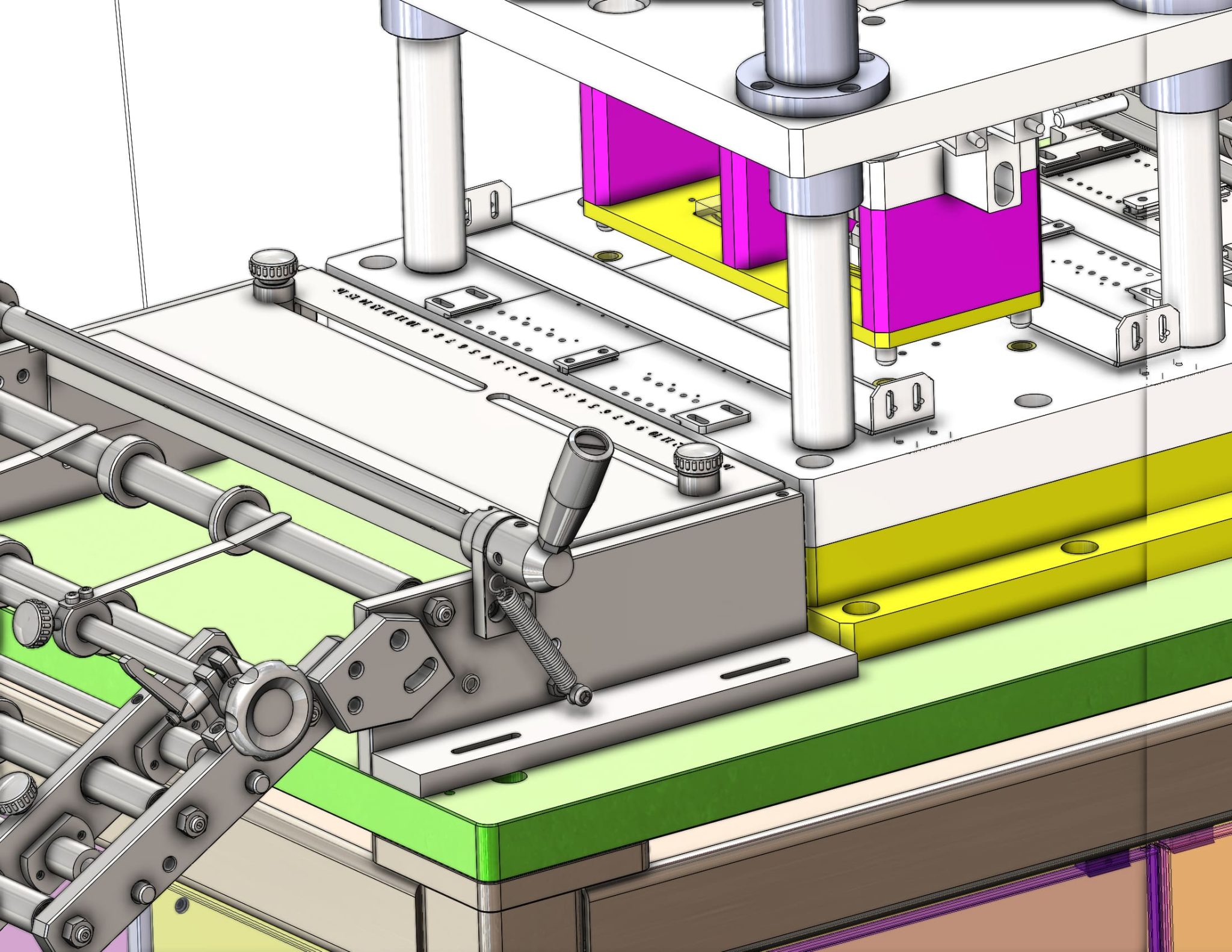 industrial 3D model Die cutting machine - MACHINE - WORLD