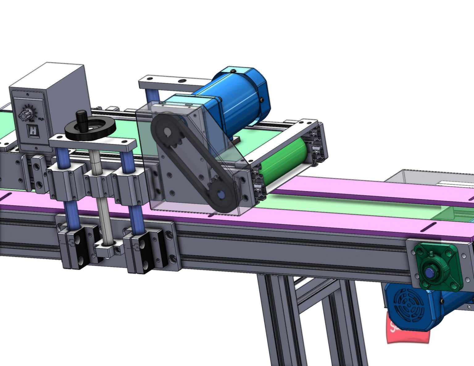 industrial 3D model Double layer adjustable assembly line - MACHINE - WORLD