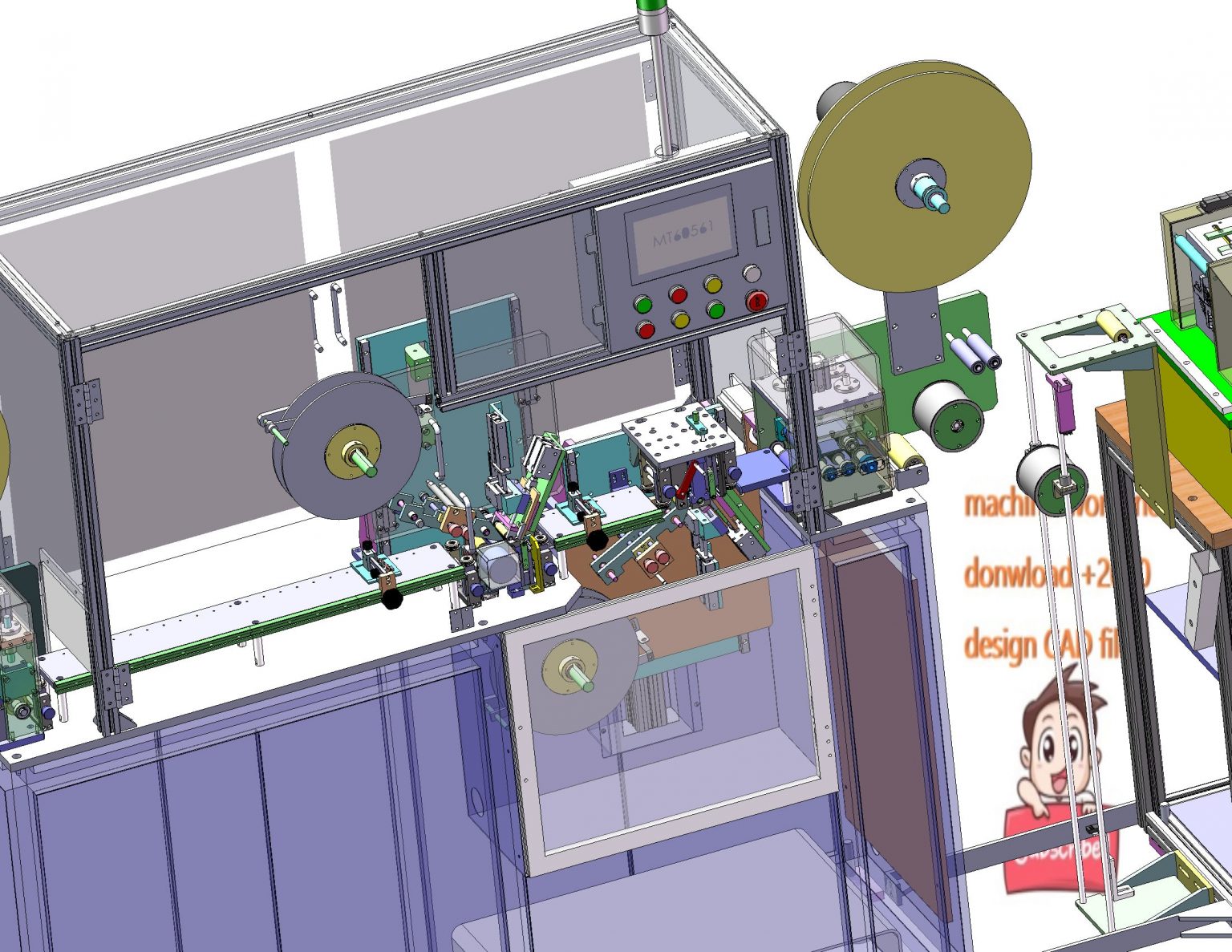 industrial 3D model Double sided tape machine - MACHINE - WORLD