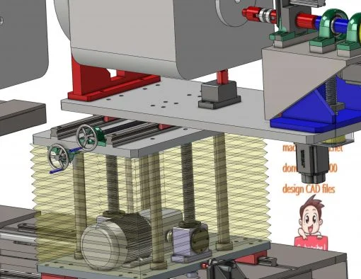 industrial 3D model Engine assembly equipment - MACHINE - WORLD