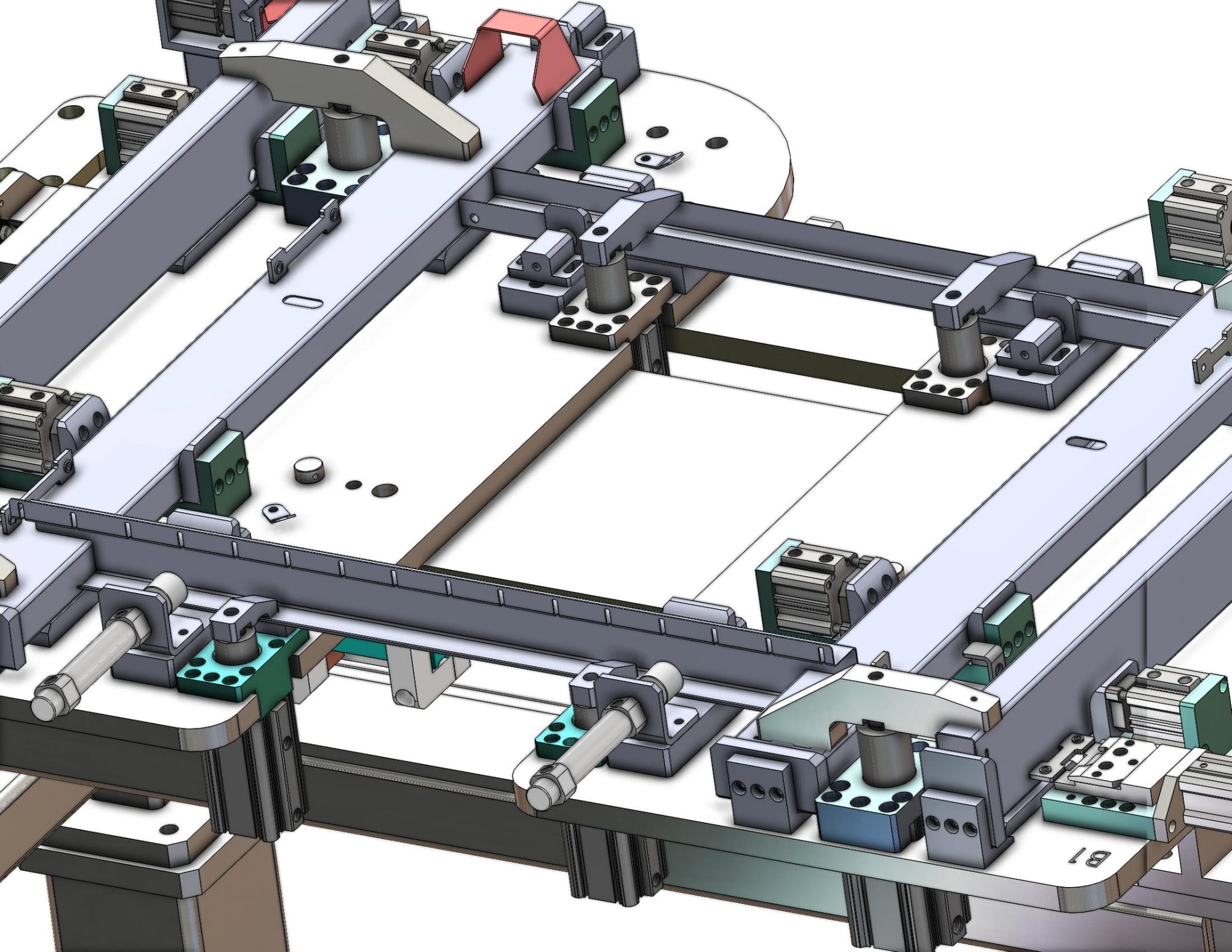 industrial 3D model Fixed welder frame - MACHINE - WORLD