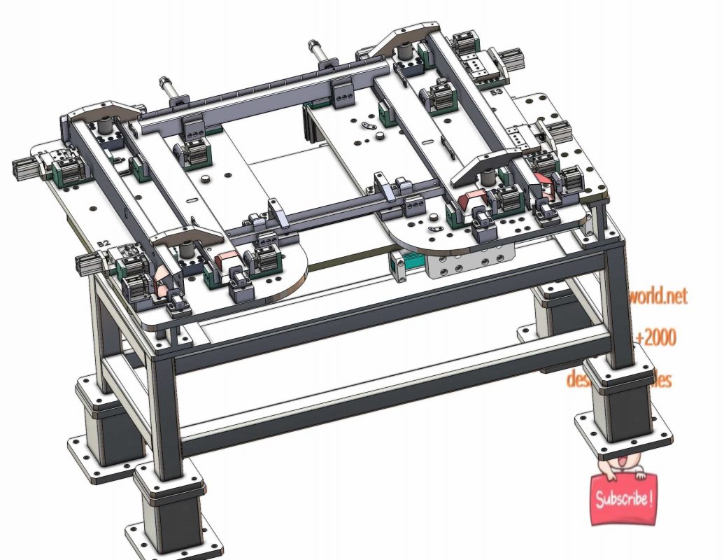 industrial 3D model Fixed welder frame - MACHINE - WORLD