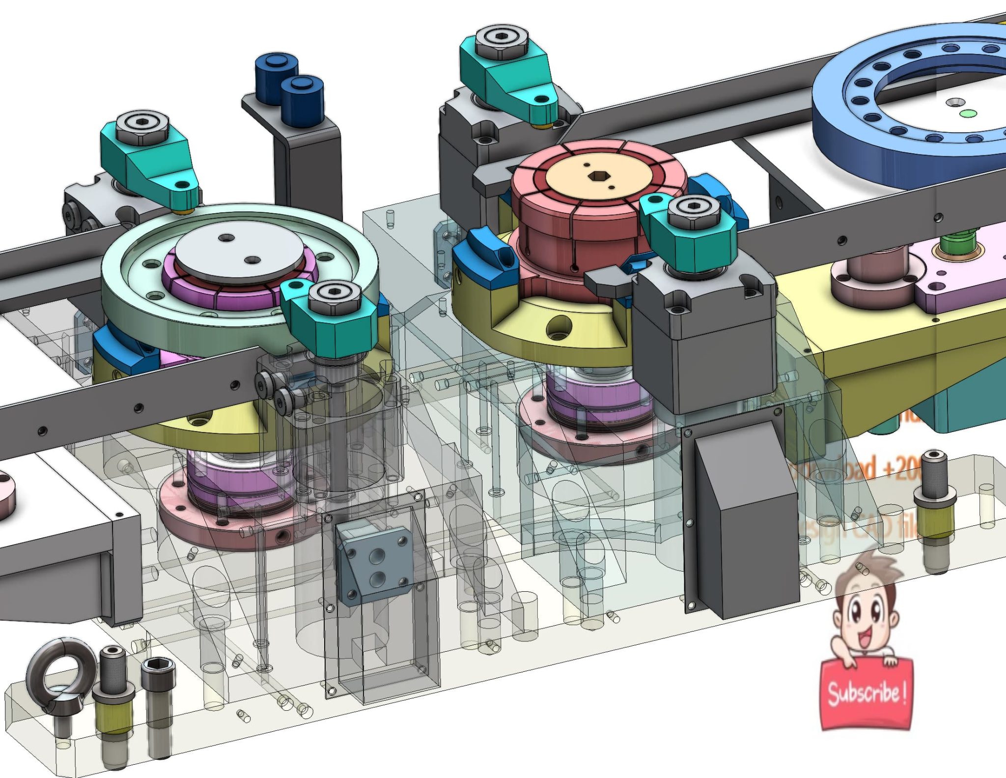 industrial 3D model Gear fixed hydraulic equipment - MACHINE - WORLD