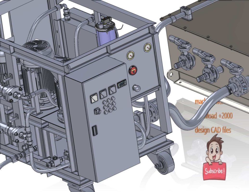 industrial 3D model High pressure washer - MACHINE - WORLD