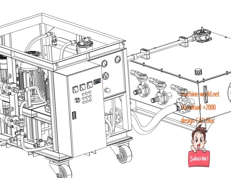 industrial 3D model High pressure washer - MACHINE - WORLD