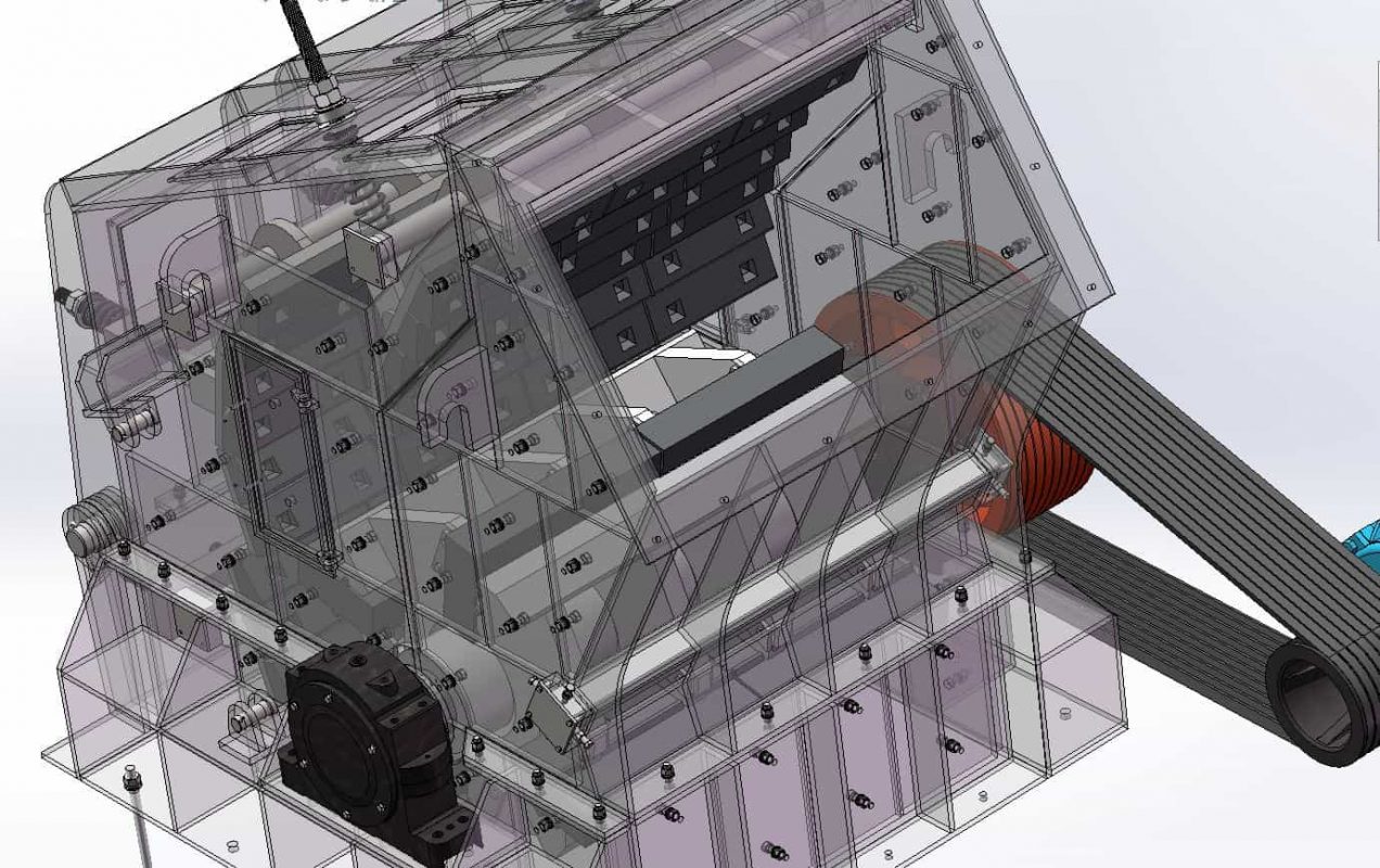 industrial 3D model Impact crusher - MACHINE - WORLD