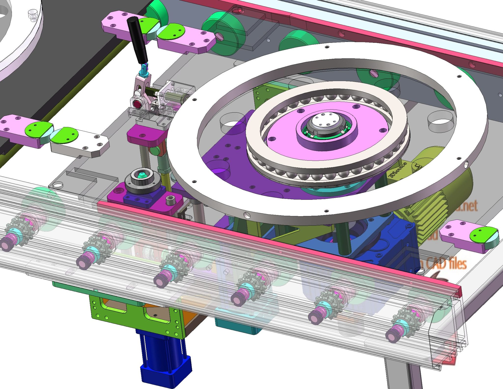 industrial 3D model Pallet lifting lowering equipment - MACHINE - WORLD