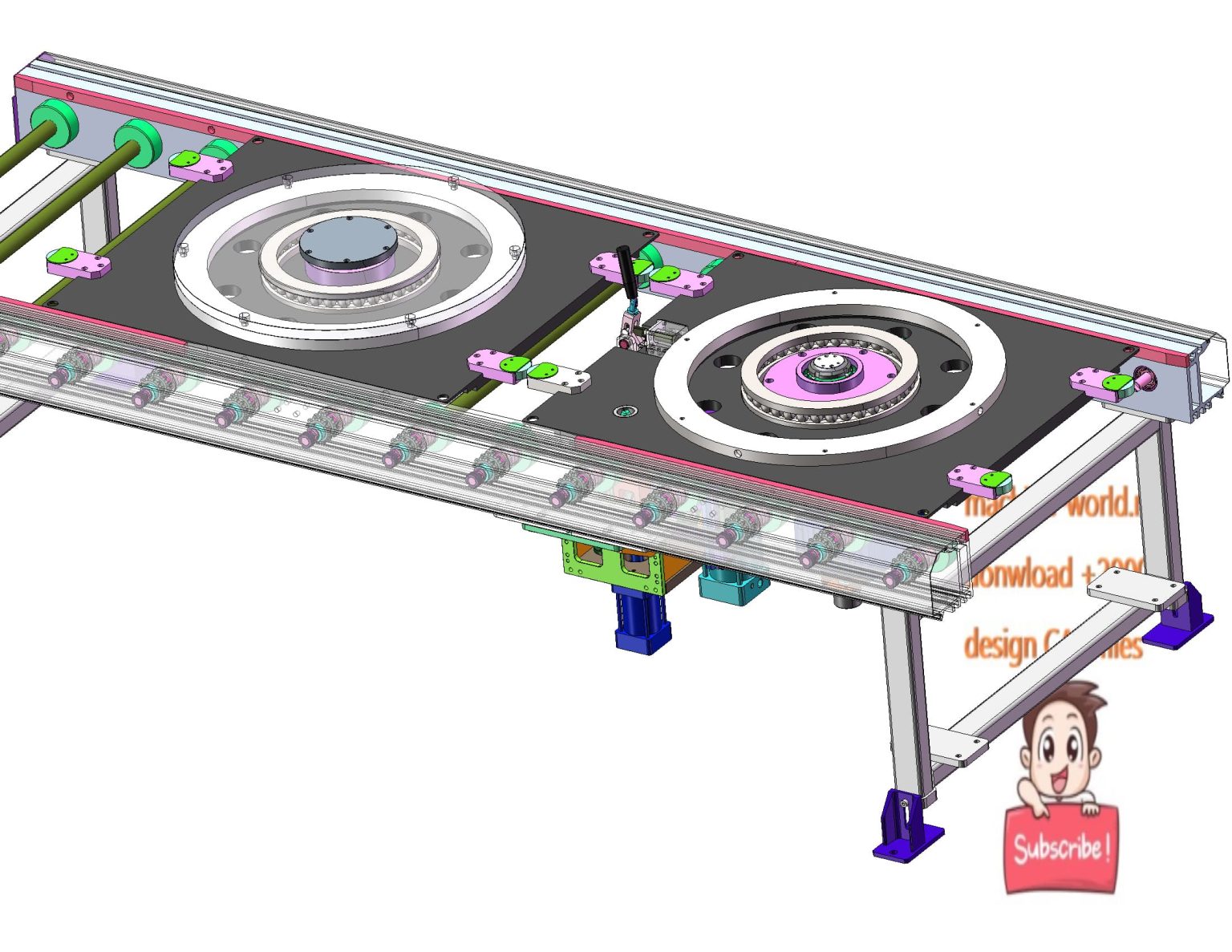 industrial 3D model Pallet lifting lowering equipment - MACHINE - WORLD
