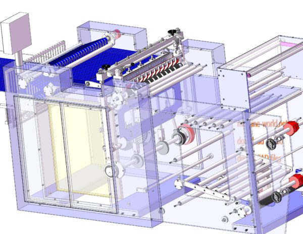 industrial 3D model Side welding bag making machine - MACHINE - WORLD