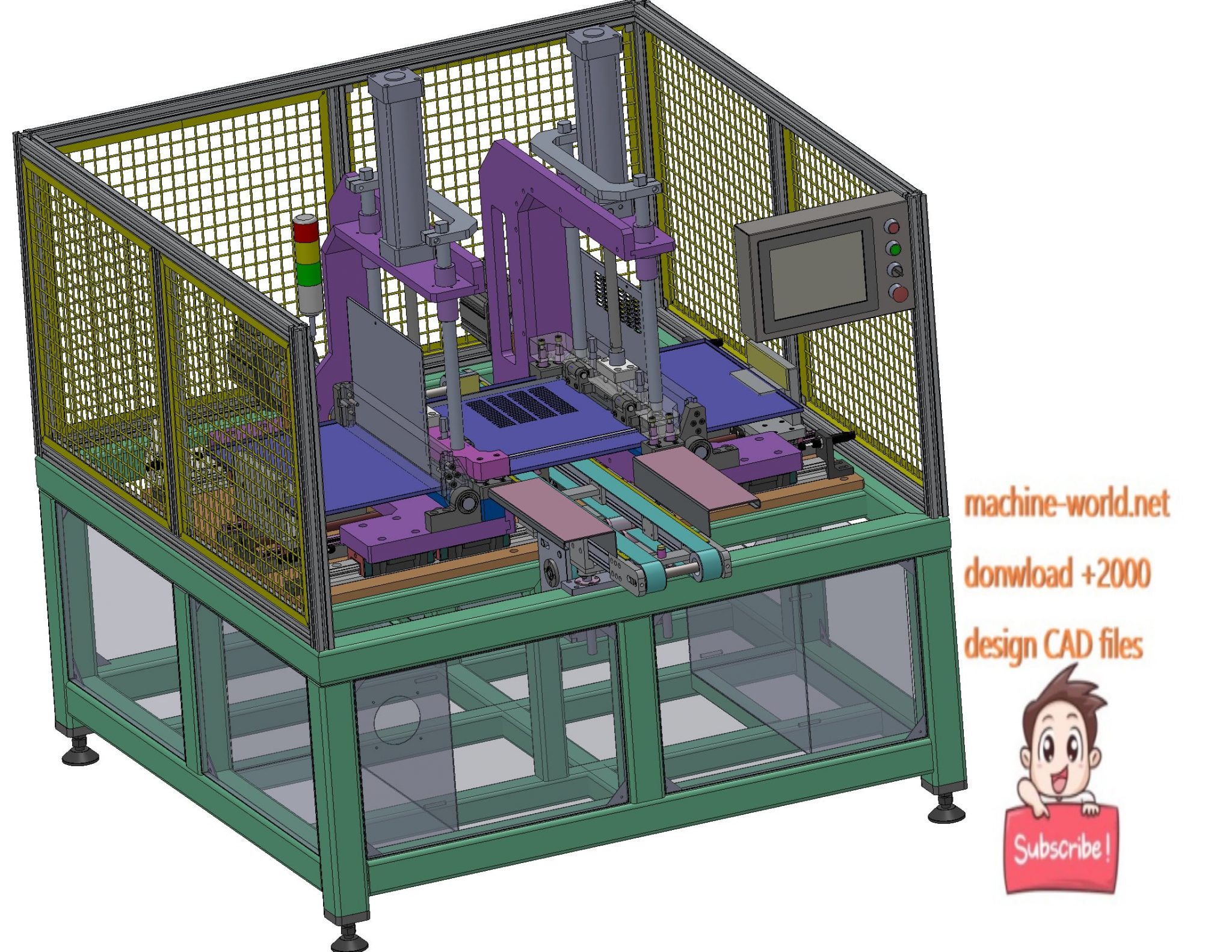 industrial 3D model U bending machine - MACHINE - WORLD